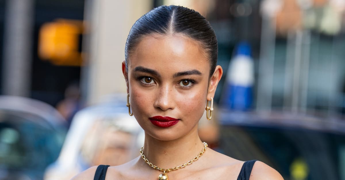 Kelsey Merritt Lounges by Clear Blue Maldives Water in Glamorous ...